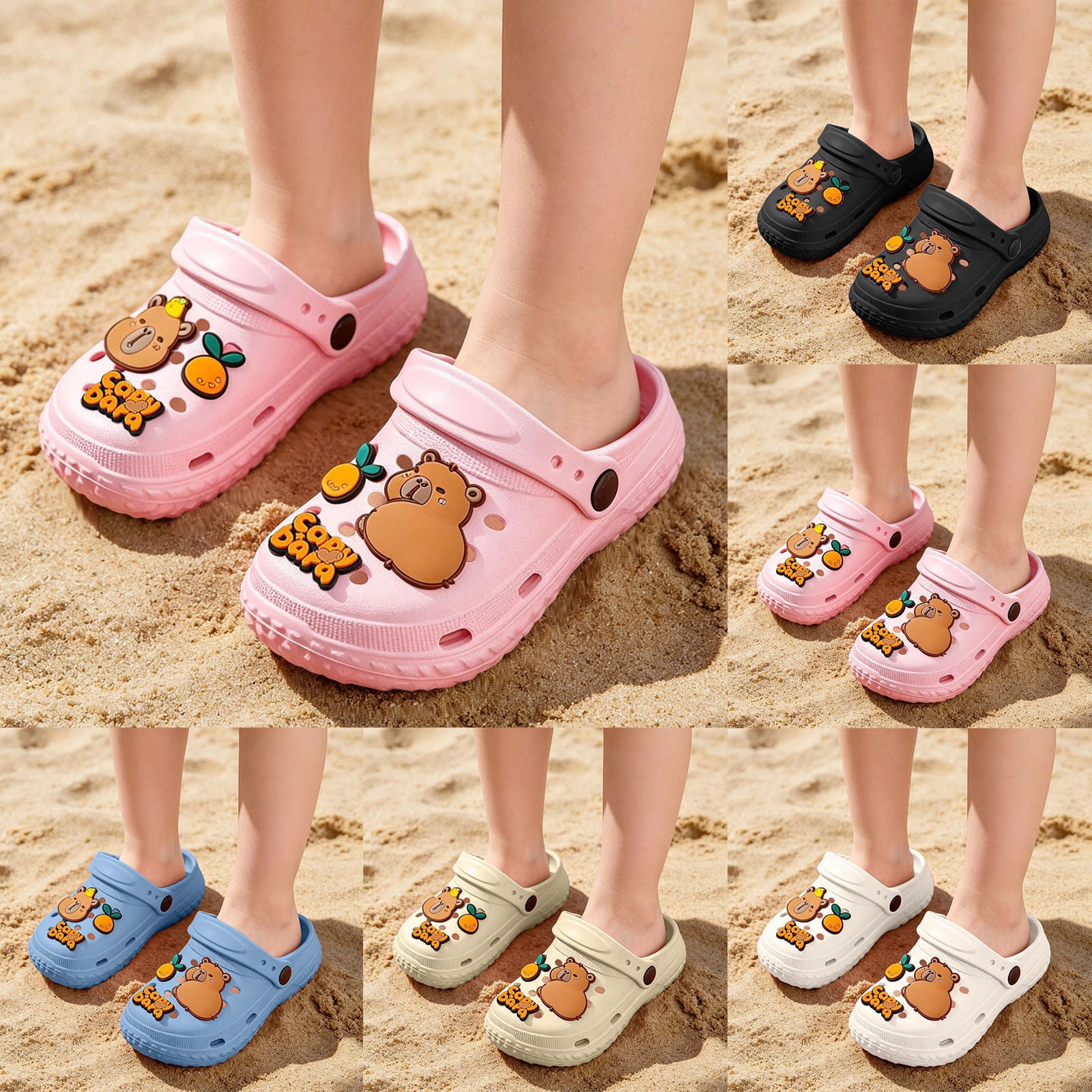 Boys Sandals Lightweight Holey Summer Garden Sandals Cozy Beach Shoes ...