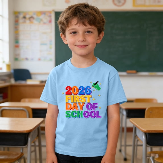 Boys School T-Shirts 4-Pack, Short Sleeve Graphic Tees, Soft Crewneck ...