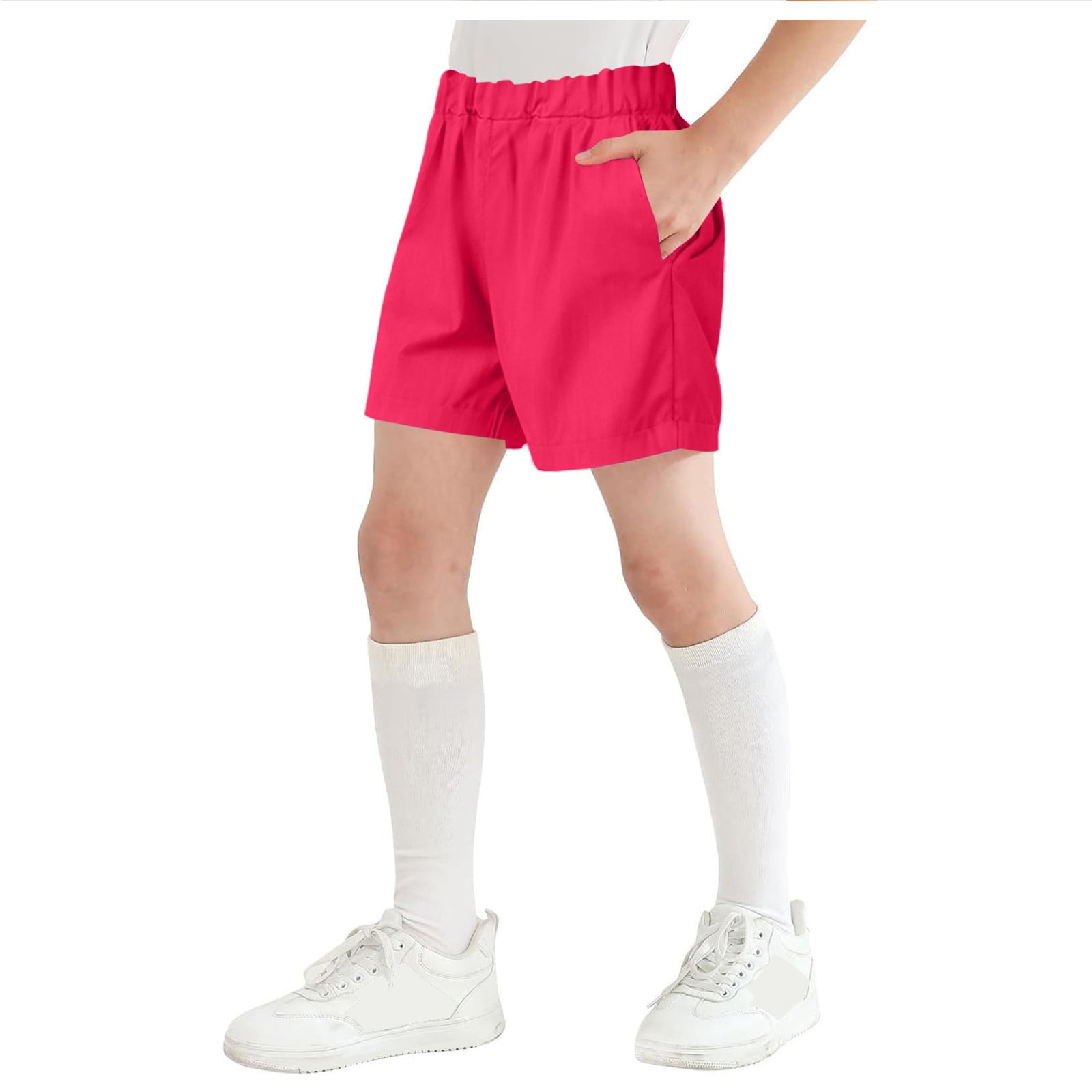 Boys' School Uniform Short, Soft Fabric with Elastic Waist, Flattened ...