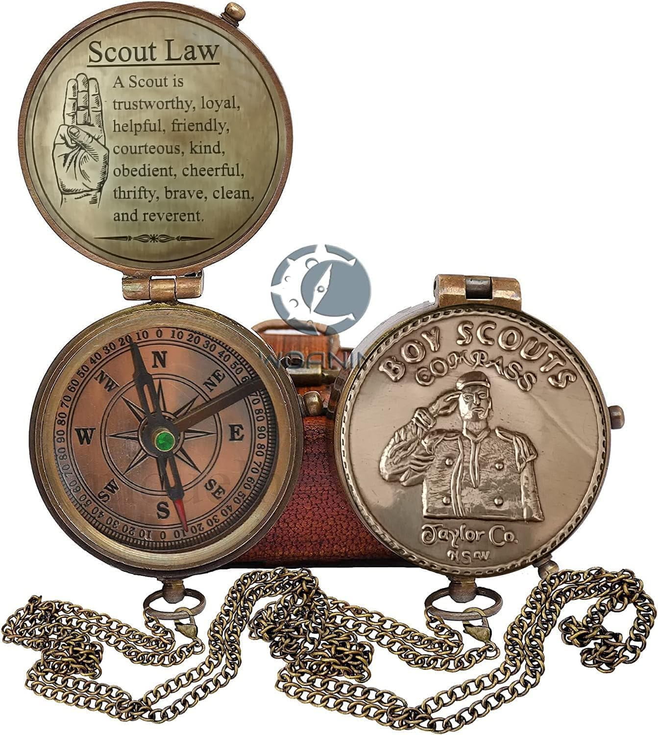 Boys Scout Compass Memorial Boys & Men - Engraved Scout Oath Compass ...