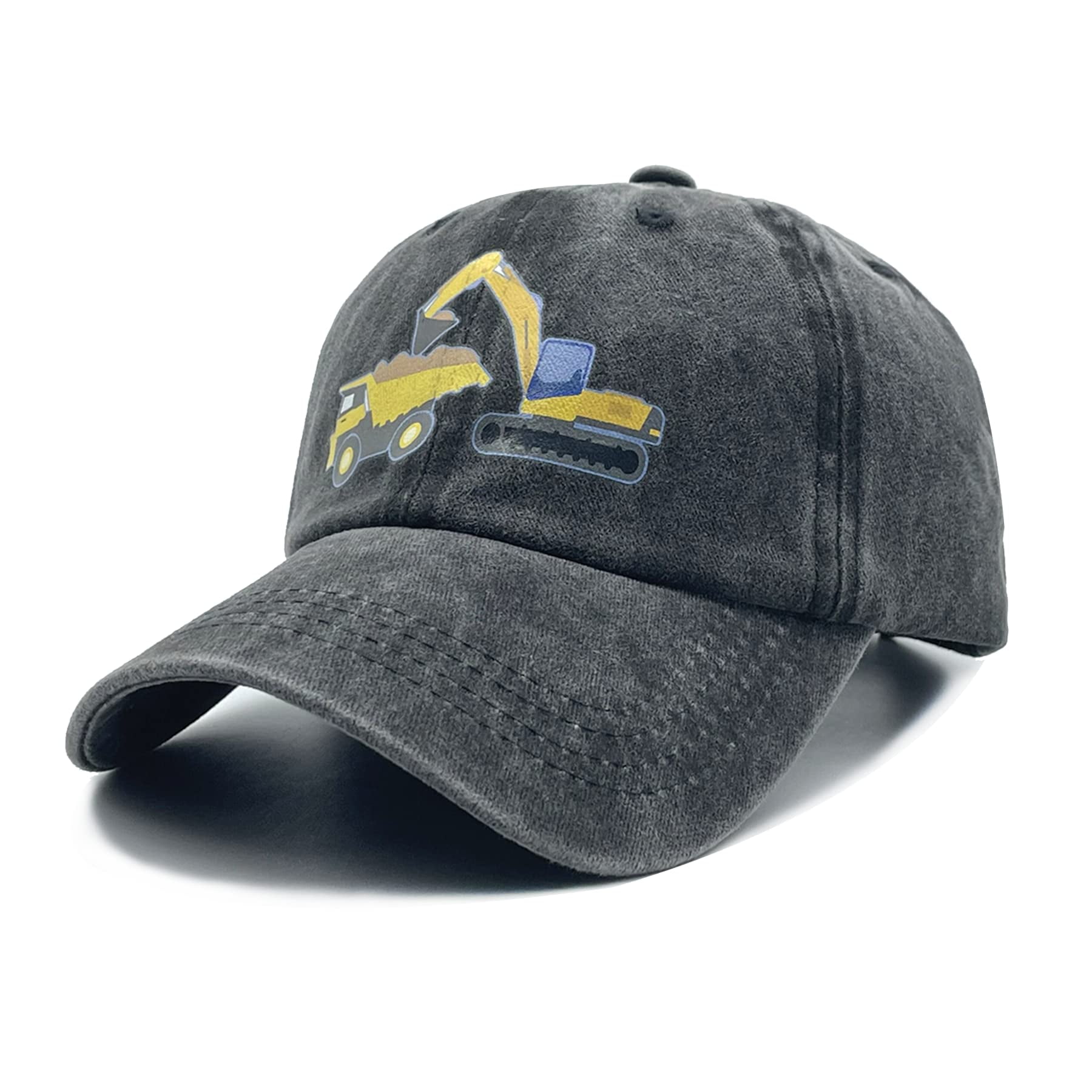 Boys' See You Later Excavator Baseball Cap Washed Vintage Funny Dad Hat ...