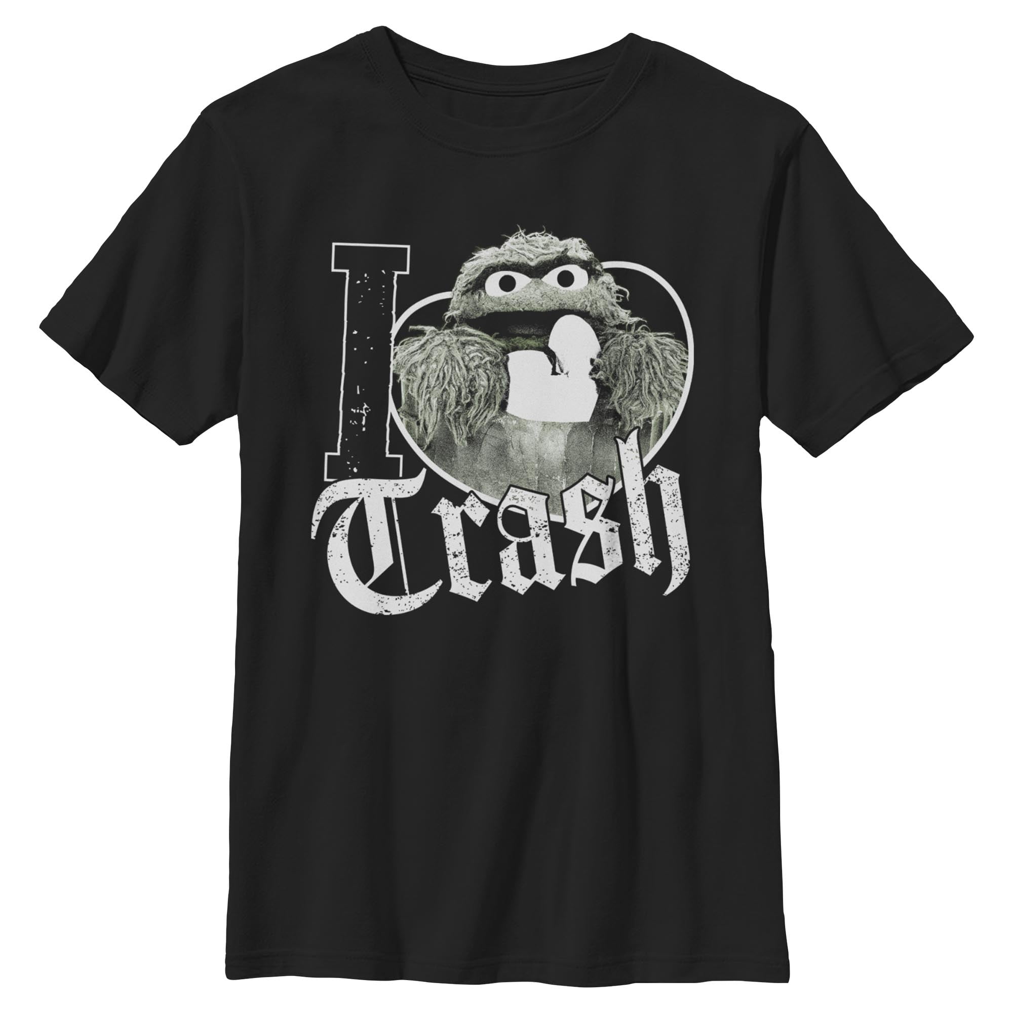 Boys Sesame Street I Love Trash Oscar the Grouch T Shirt - Walmart.com