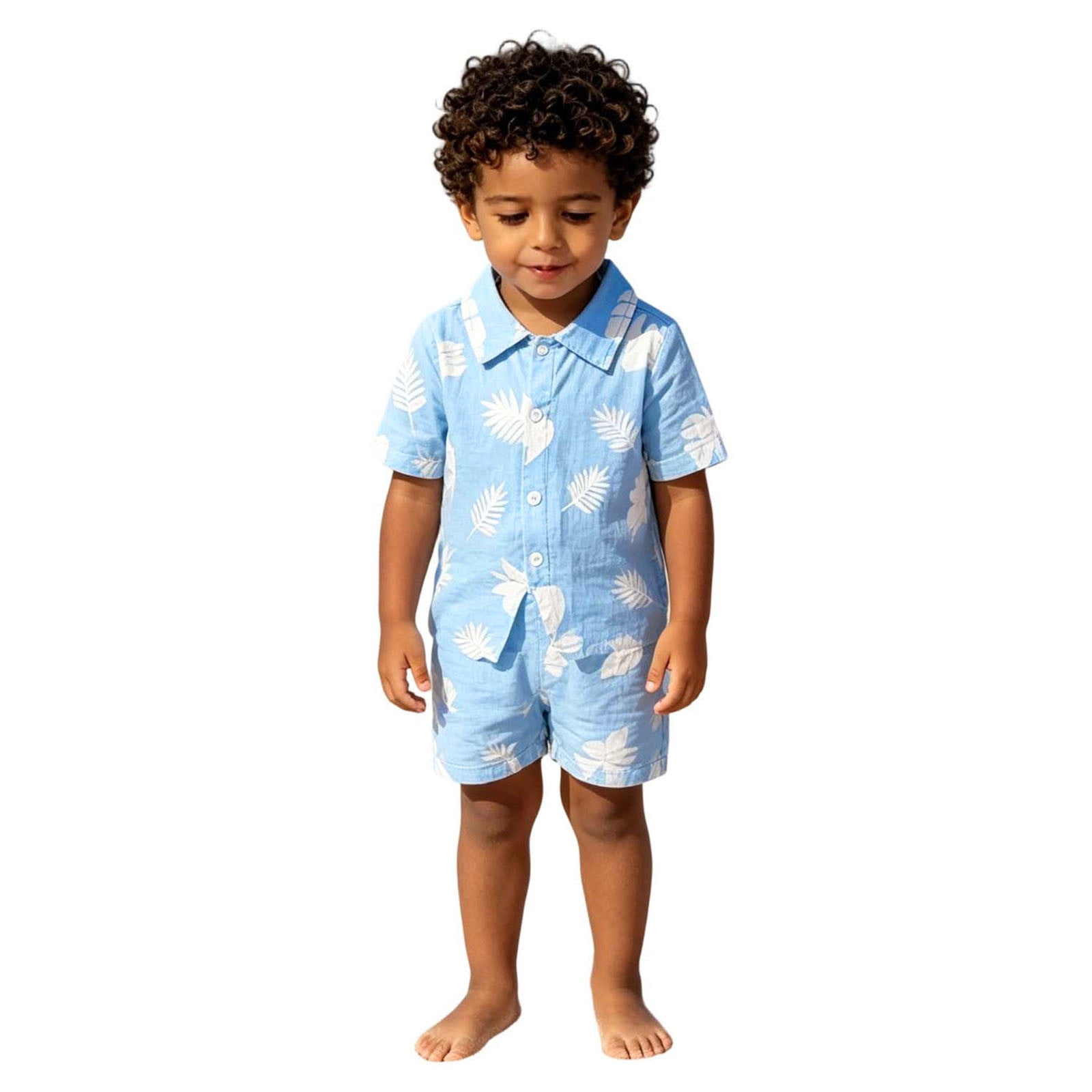 Boys Set Casual Short Sleeve Tree Floral Prints T Shirt Tops Shorts ...