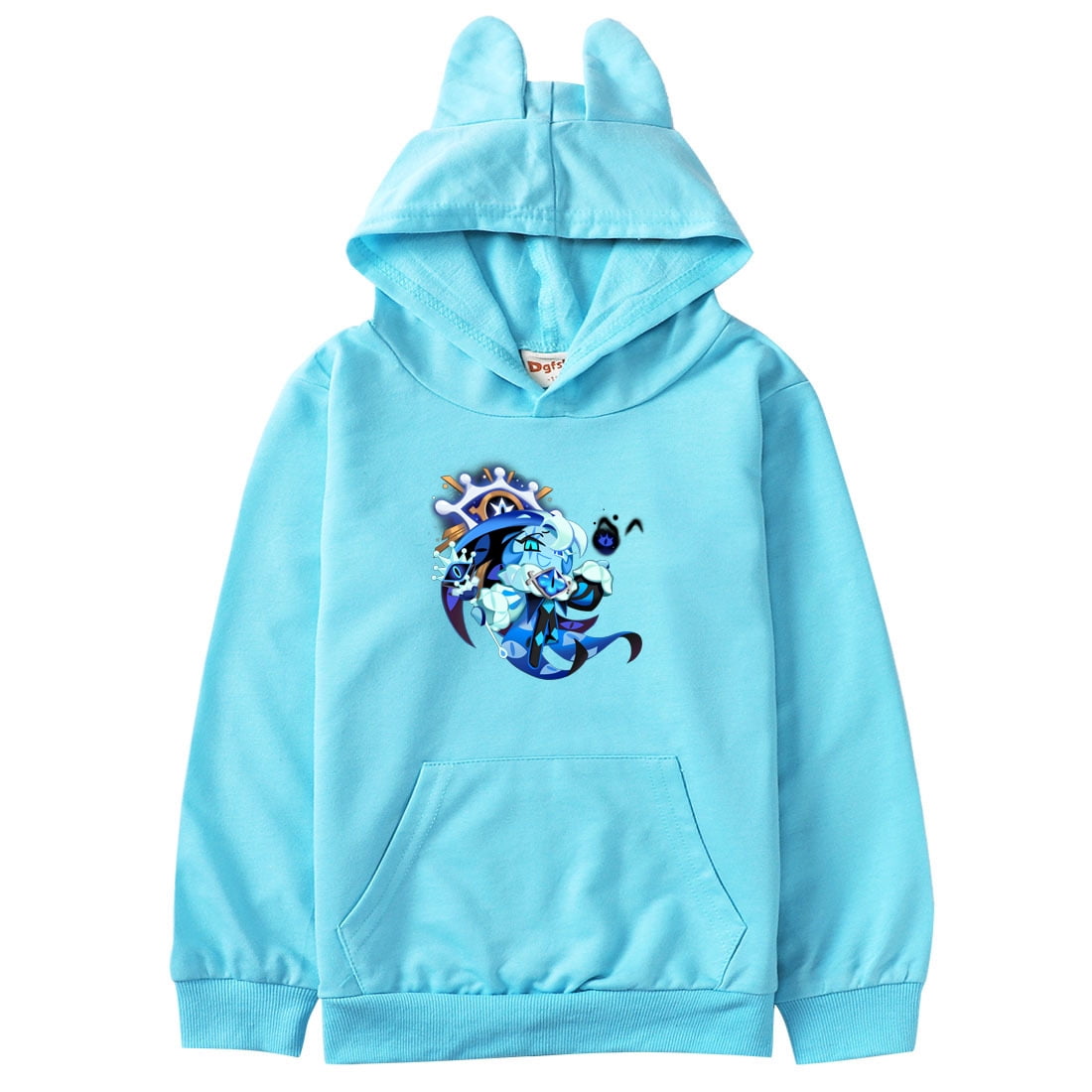 Boys Shadow Milk Cookie Cat's Ear Shaped Hoodie Kids Shadow Milk Cookie ...