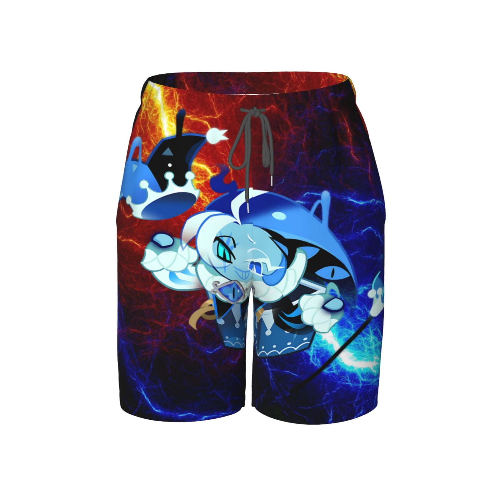 Boys Shadow Milk Cookie Swim Trunks With Mesh Liner Kids Cartoon Quick ...
