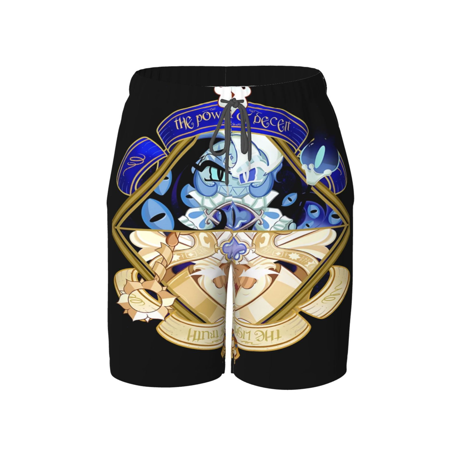 Boys Shadow Milk Cookie Swim Trunks With Mesh Liner Kids Cartoon Quick ...