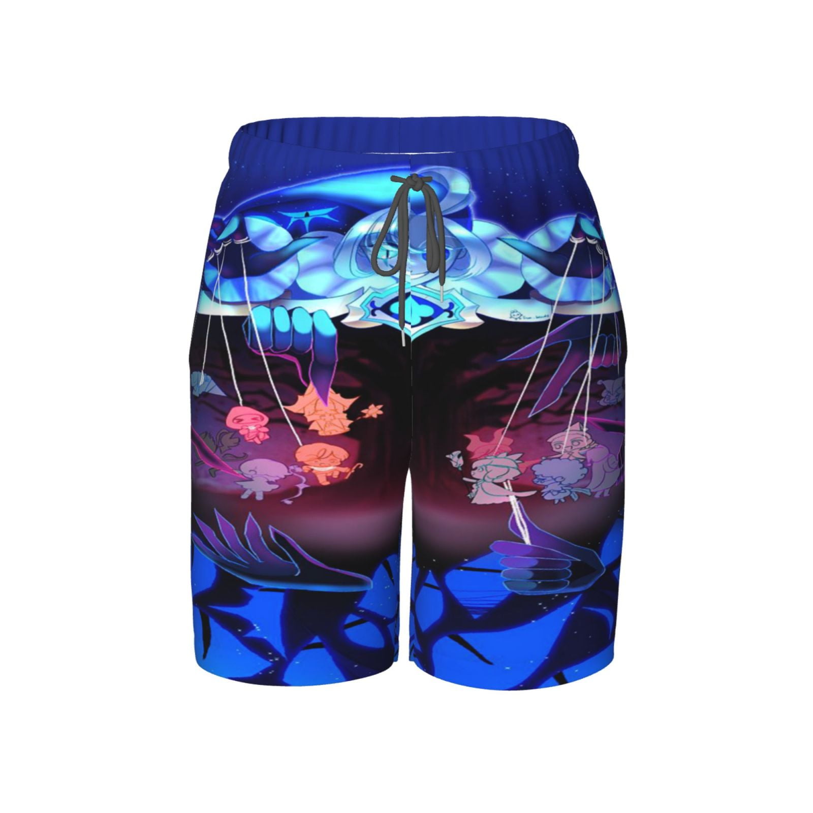 Boys Shadow Milk Cookie Swim Trunks With Mesh Liner Kids Cartoon Quick ...