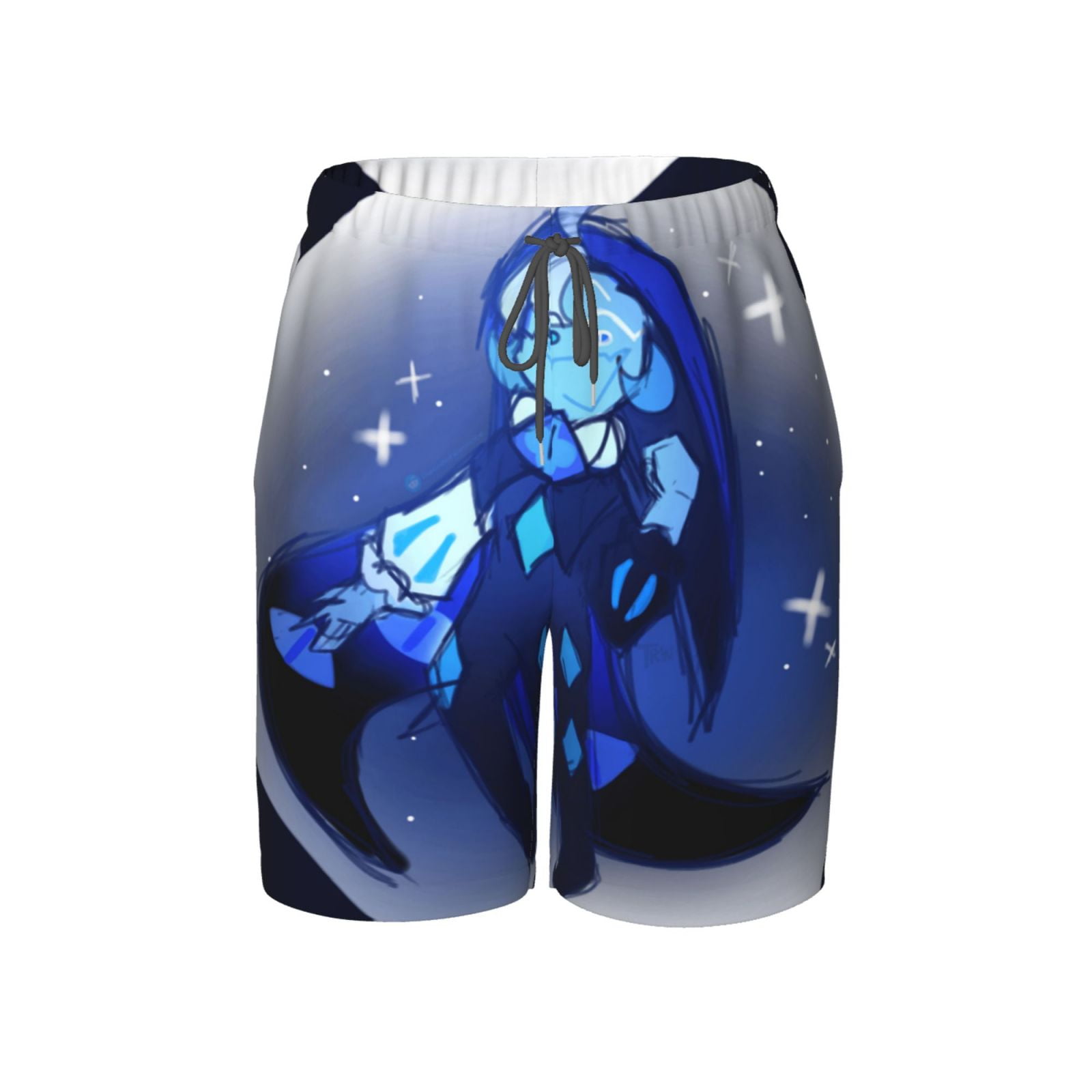 Boys Shadow Milk Cookie Swim Trunks With Mesh Liner Kids Cartoon Quick ...