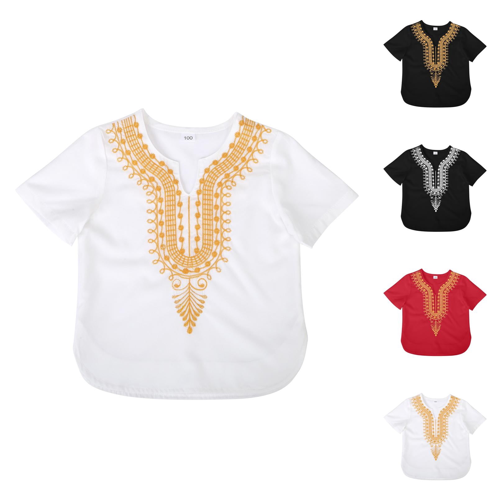 Boys Shirt African Classic Childrens Dashiki Casual Loose Shirt Outfits ...