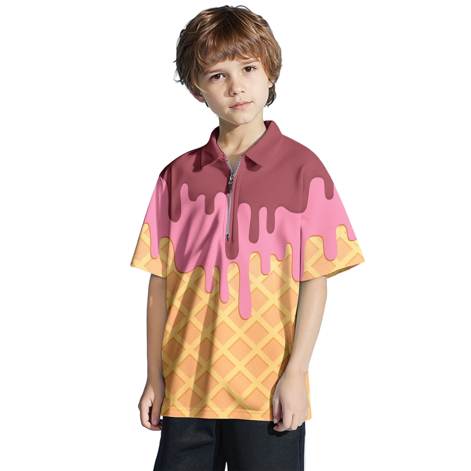 Boys Shirt Kids Casual Party Wear Comfortable Top Tee Daily Outfit ...