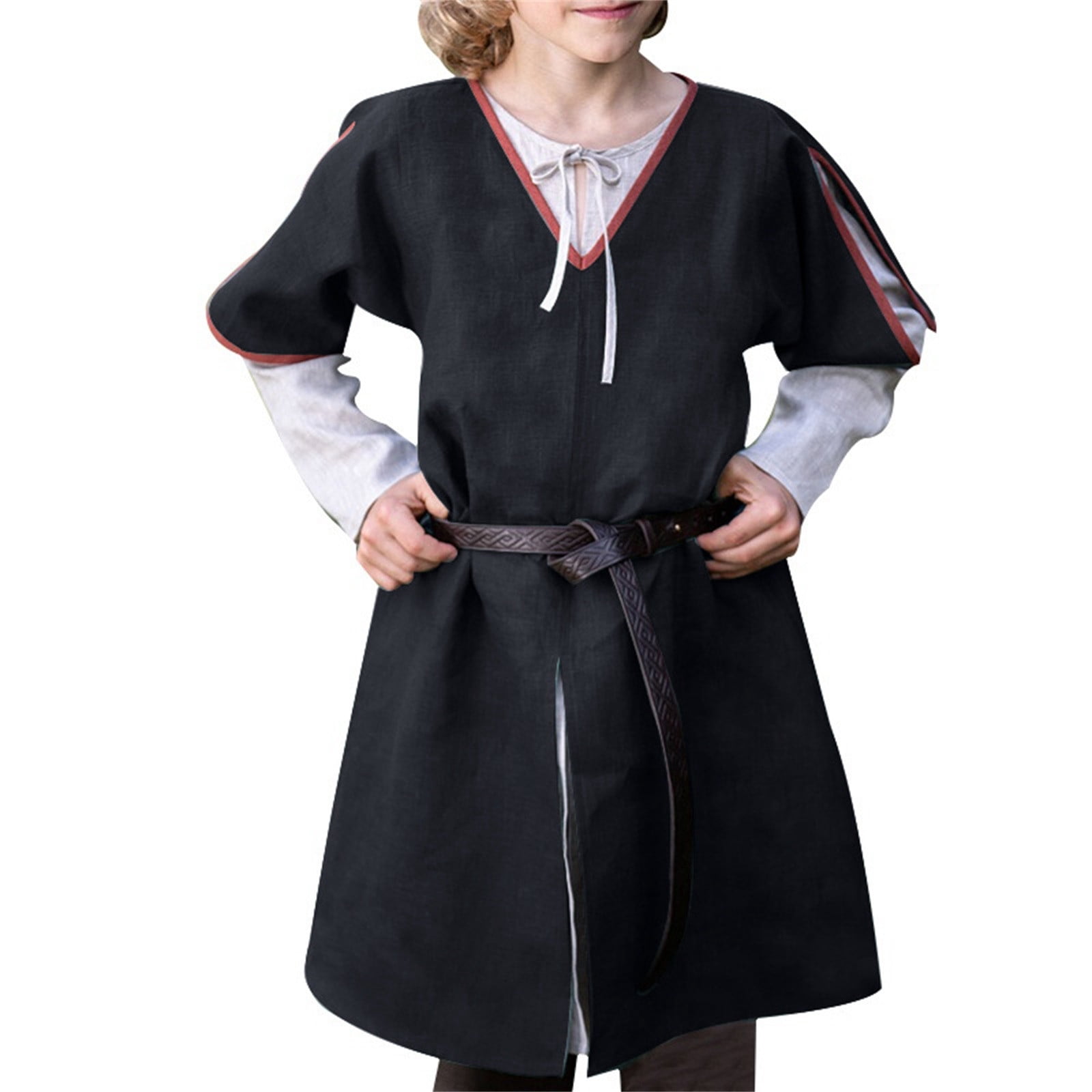 Boys Shirt Long Sleeve Tunic Top Jacket for Kids Nobleman Outerwear ...