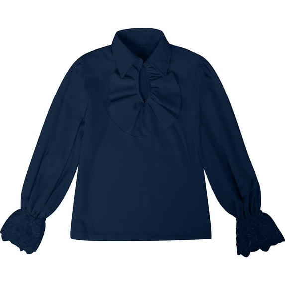 Boys Shirt Top Jacobite Scottish Halloween Lace Up Casual Classical ...