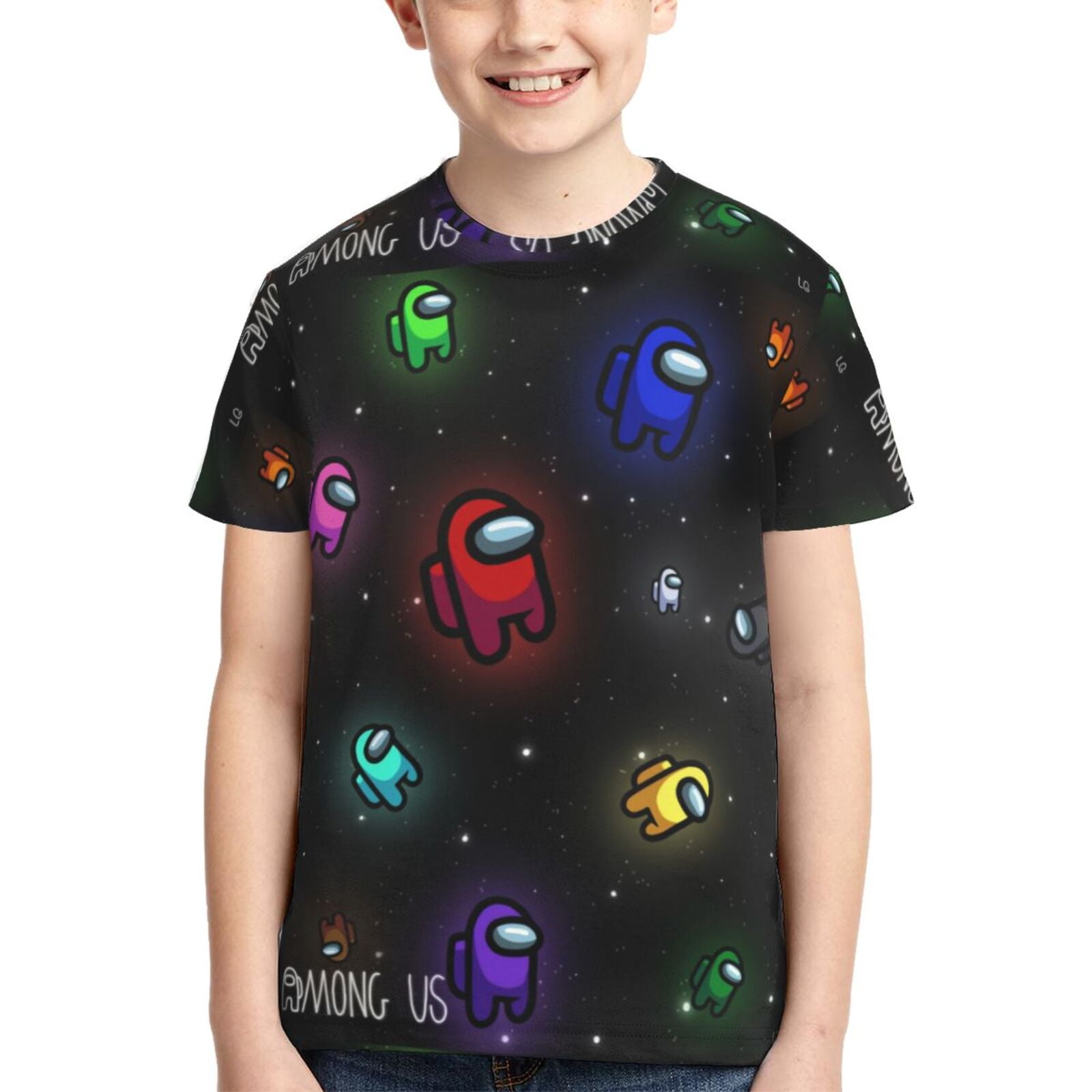 Boys Shirts,Gaming Among-Us Imposter Crewmate Novelty T-Shirts for Kids ...
