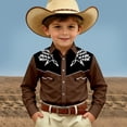 Boys Shirts Long Sleeve Cowboy Graphic Button Down Tops Summer ...