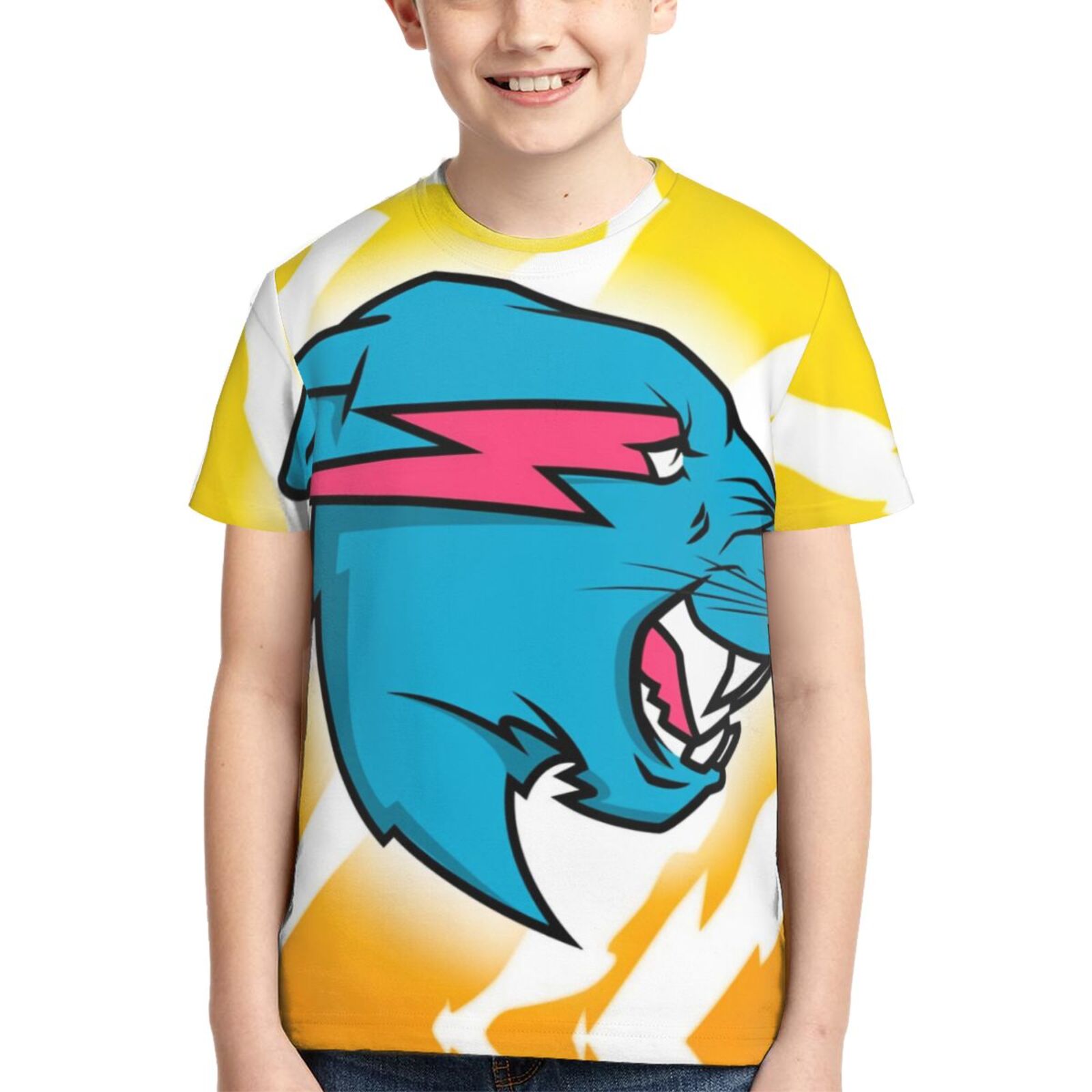 Boys Shirts,MR BEAST Novelty T-Shirts for Kids Teens Short Sleeve Top ...