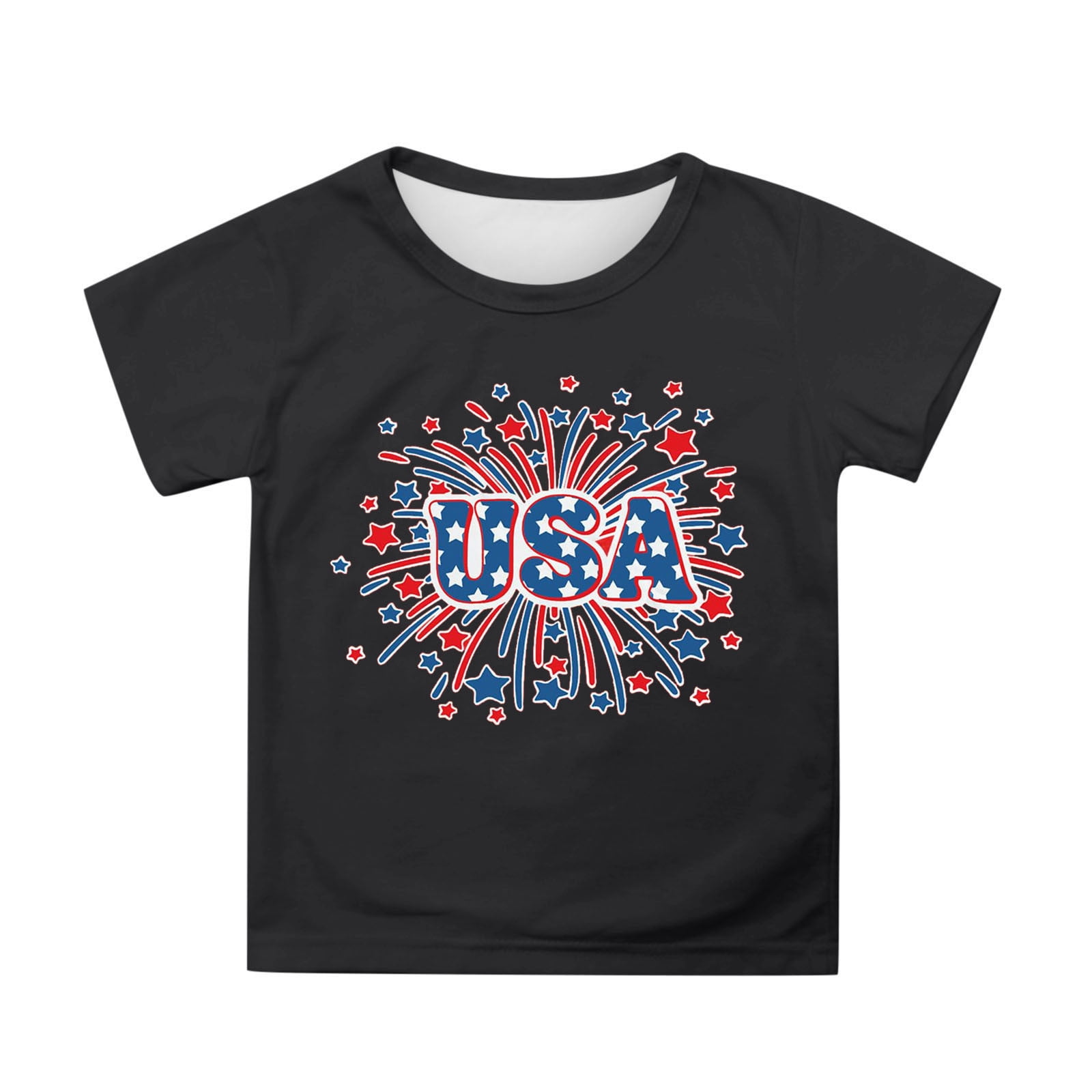 Boys Shirts Size 14-16 Round Neck Letter Graphic Printed Back To School ...