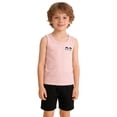 Boys Shirts Size 8-9Y Children Solid Color Crew Neck Sleeveless Muscle ...