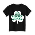 Boys Shirts St. Patrick's Shirts Tee Short Sleeve Green Clover Heart ...