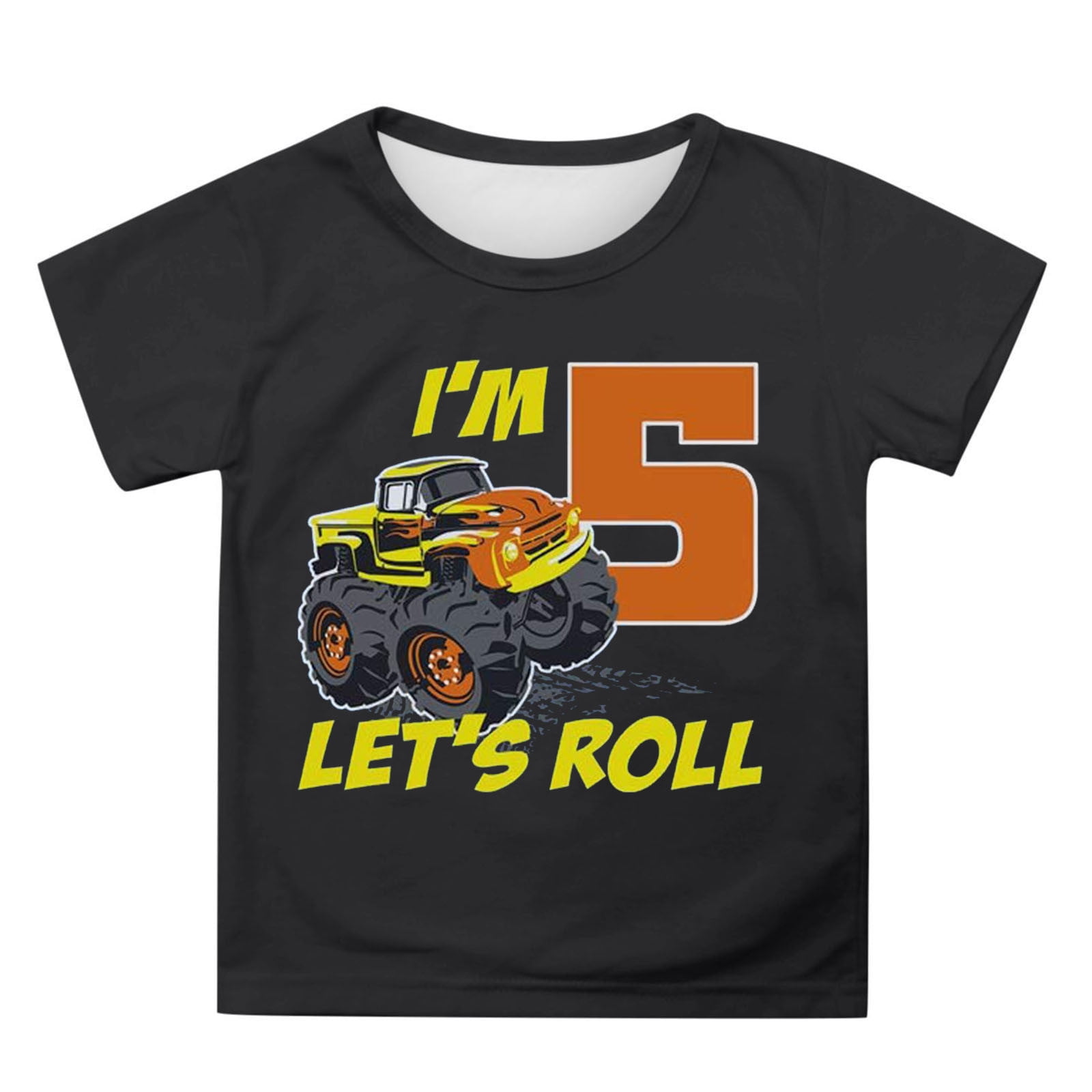 Boys Shirts Summer Round Neck Top Birthday Parties Stretchy Soft Fabric ...