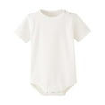 Boys Short Sleeve Bodysuit Soft Romper Casual Loose Fit Round Neck ...