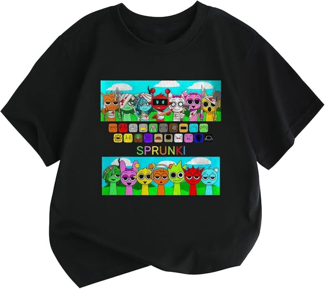 Boys Short Sleeve Graphic T-Shirt Cartoon Character Music Game Print ...