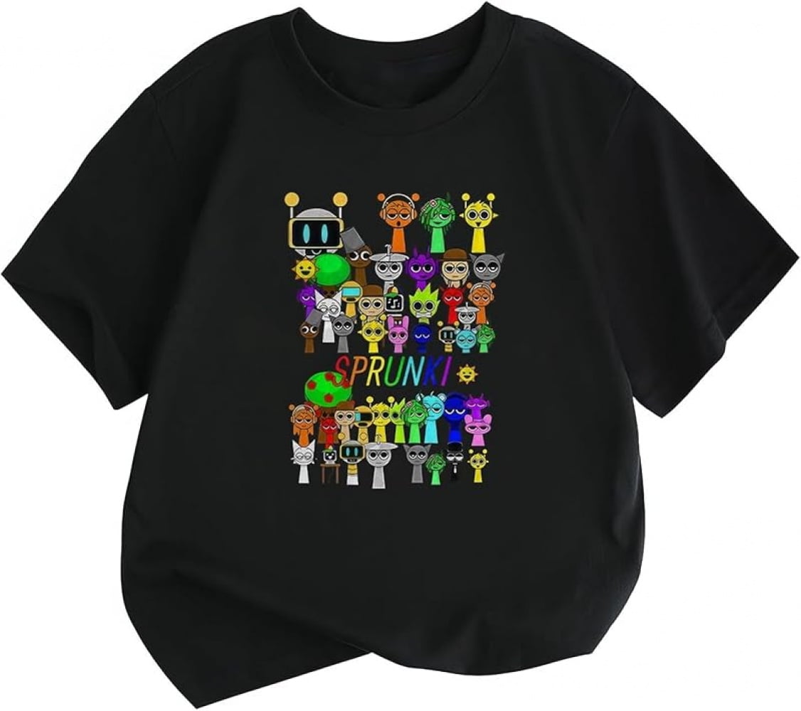 Boys Short Sleeve Graphic T-Shirt Cartoon Character Music Game Print ...