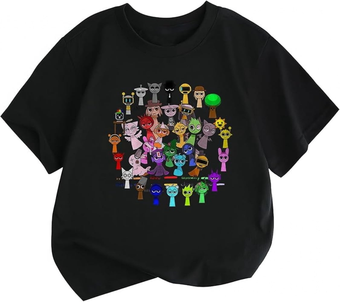 Boys Short Sleeve Graphic T-Shirt Cartoon Character Music Game Print ...