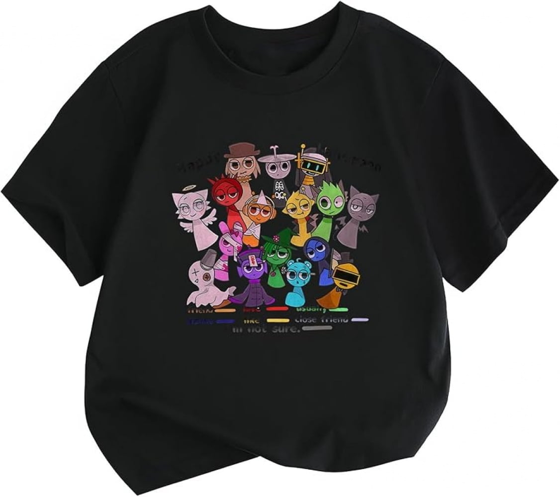 Boys Short Sleeve Graphic T-Shirt Cartoon Character Music Game Print ...