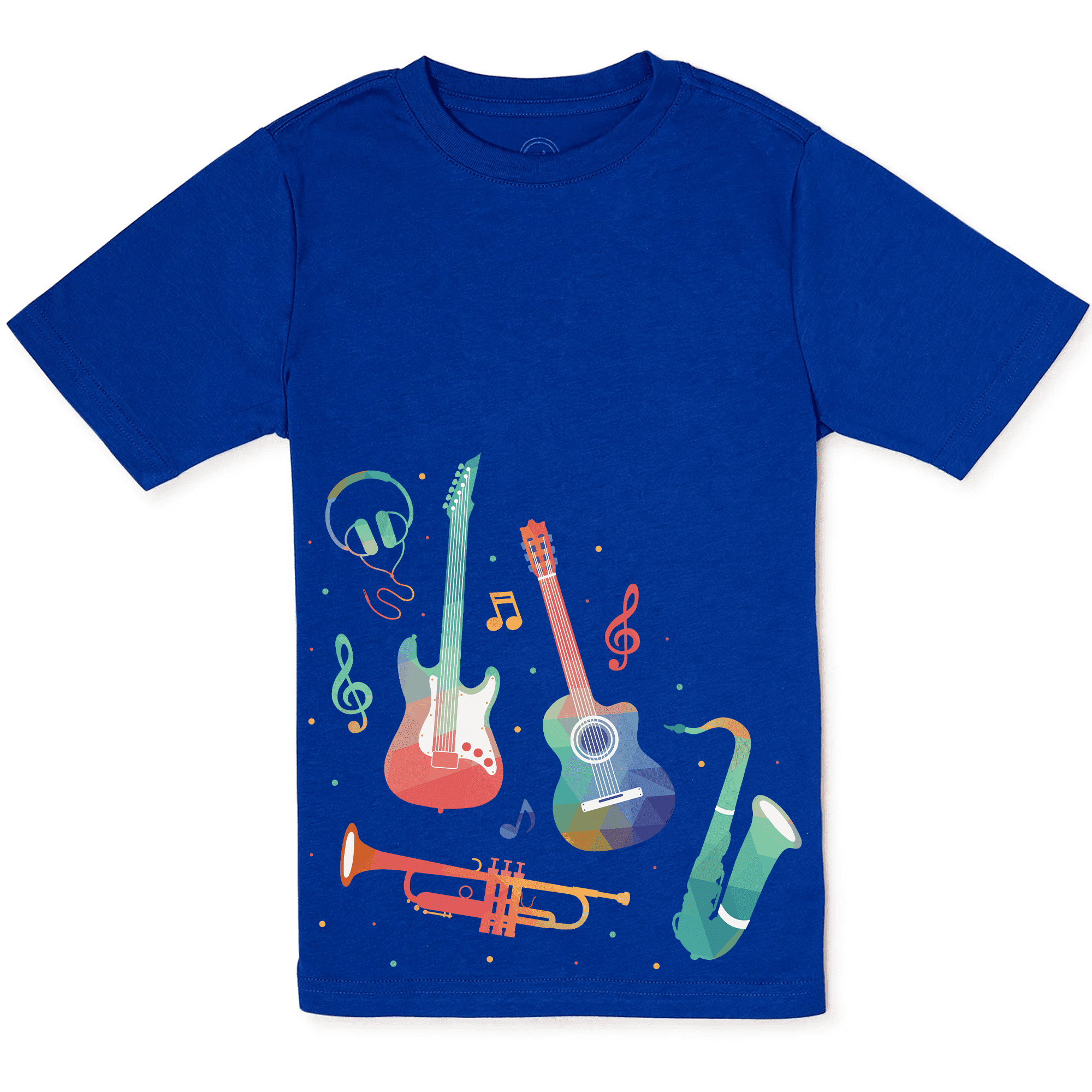 Boys Short Sleeve Musical Instruments Graphic T-Shirt Size 4-5 ...