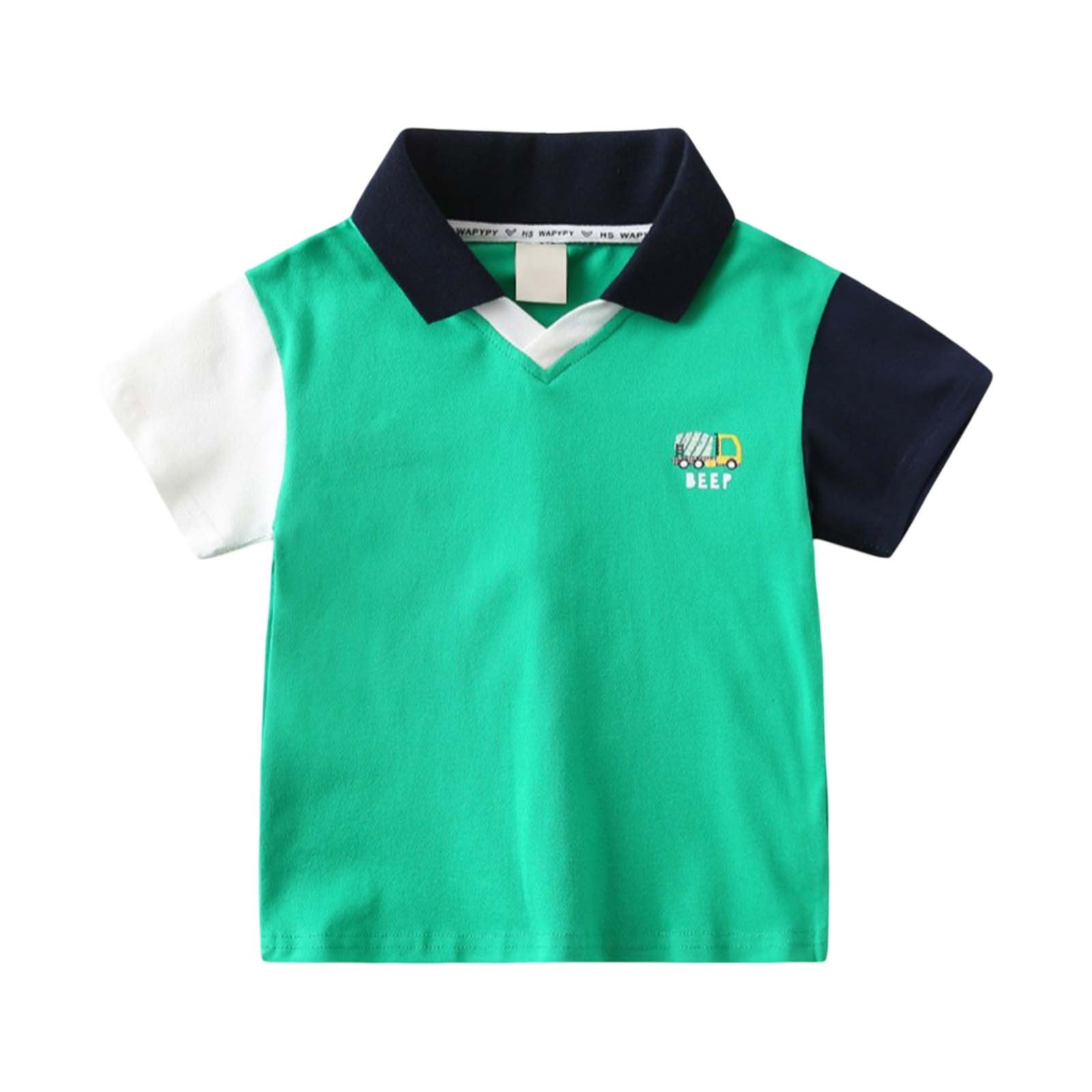 Boys Short Sleeve Polo Shirt Moisture Wicking Performance Material ...
