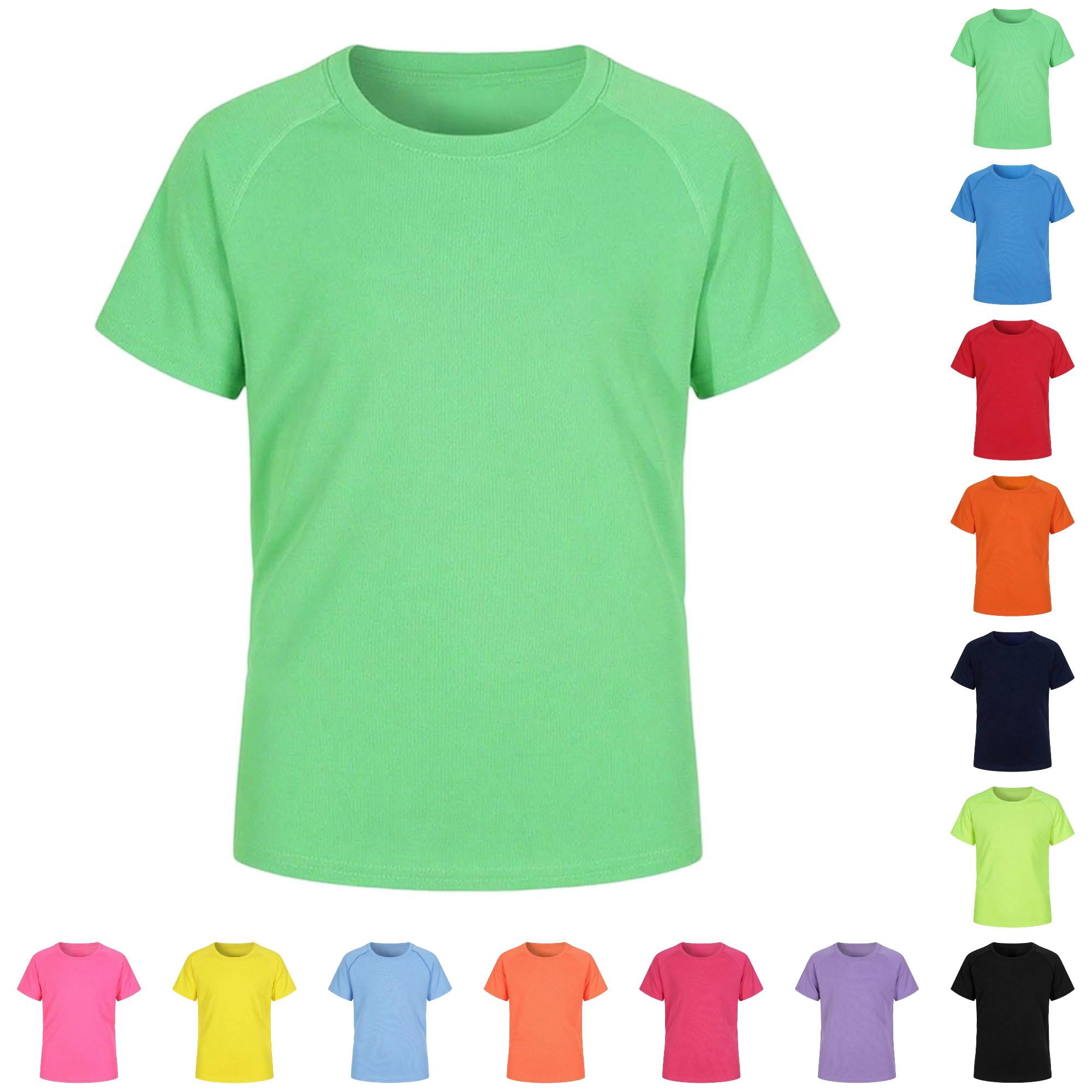 Boys Short Sleeve Rash Guard Shirt, UPF Sun Protection Swim Top for ...