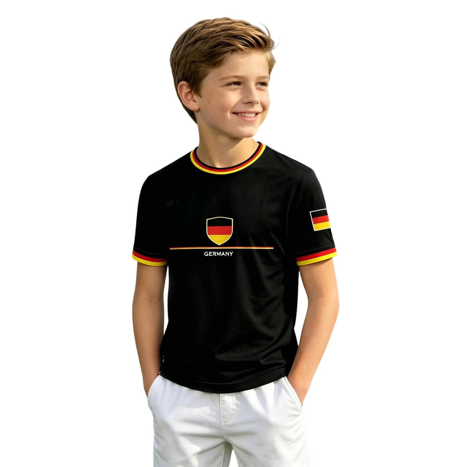 Boys Short Sleeve Shirts Germany Flag Printed Pullover Tops Toddler ...