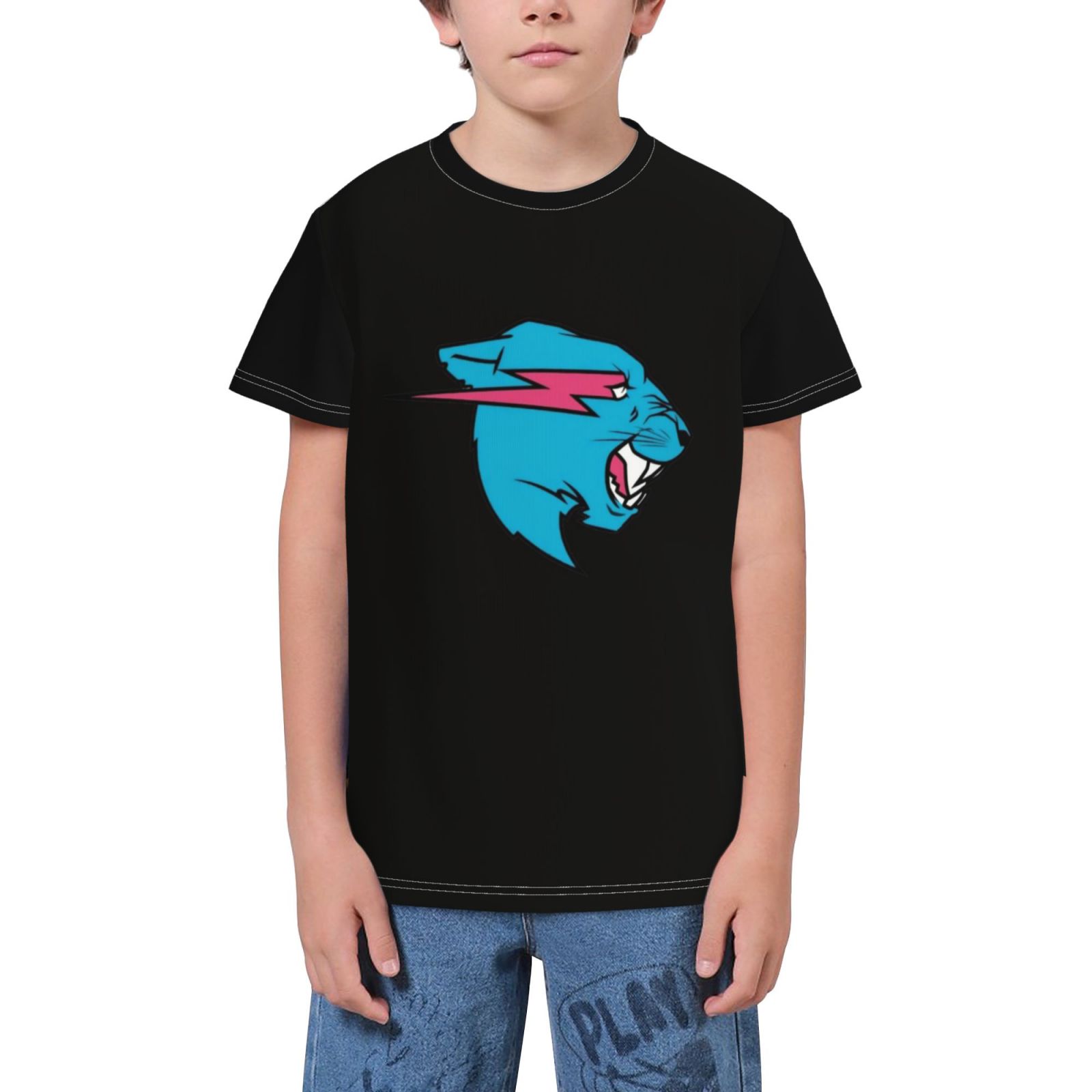 Boys' Short Sleeve T-Shirt,M-r-Beast T-shirts 3D Printed Cartoon Tee ...