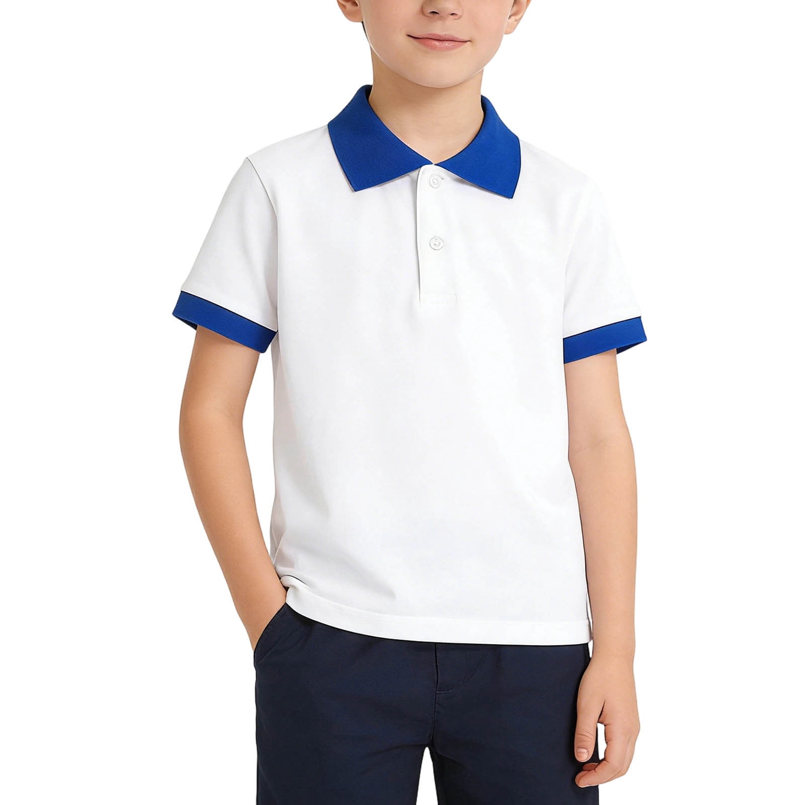 Boys Short Sleeve Tee for Everyday Casual Wear - Comfortable Solid ...