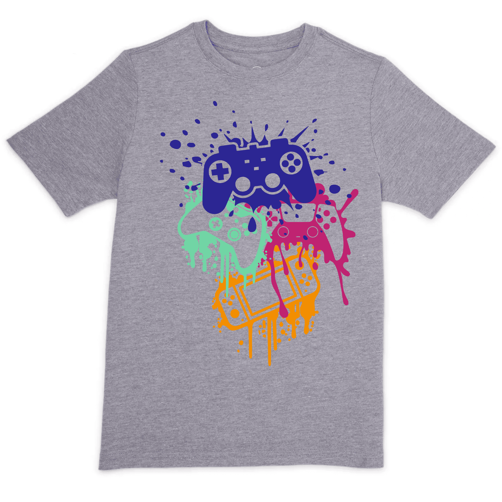 Boys Short Sleeve Video Gaming Controllers Graphic T-Shirt Size 14-16 ...