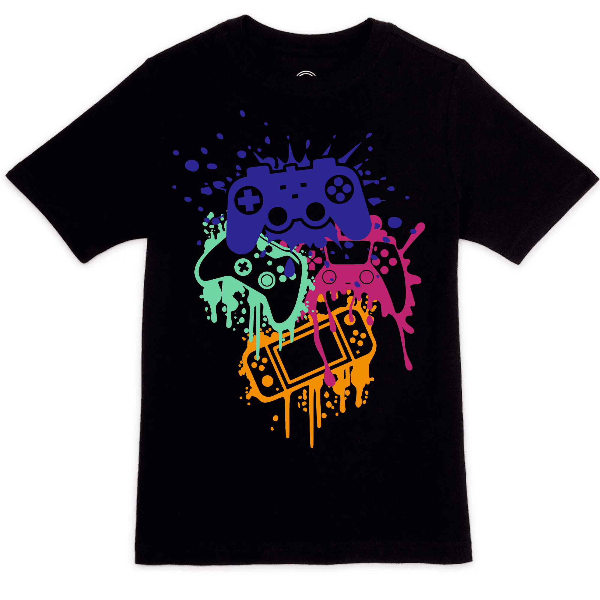 Boys Short Sleeve Video Gaming Controllers Graphic T-Shirt Size 6-7 ...