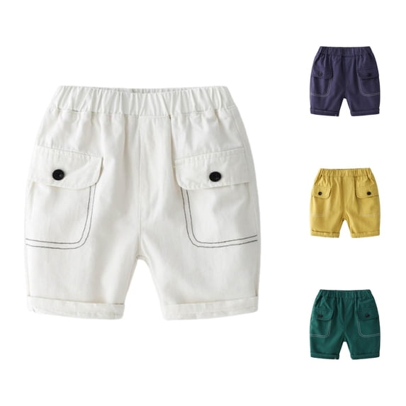 Boys Shorts Fors and Kids Comfortable Elastic Waist Casual Summer ...