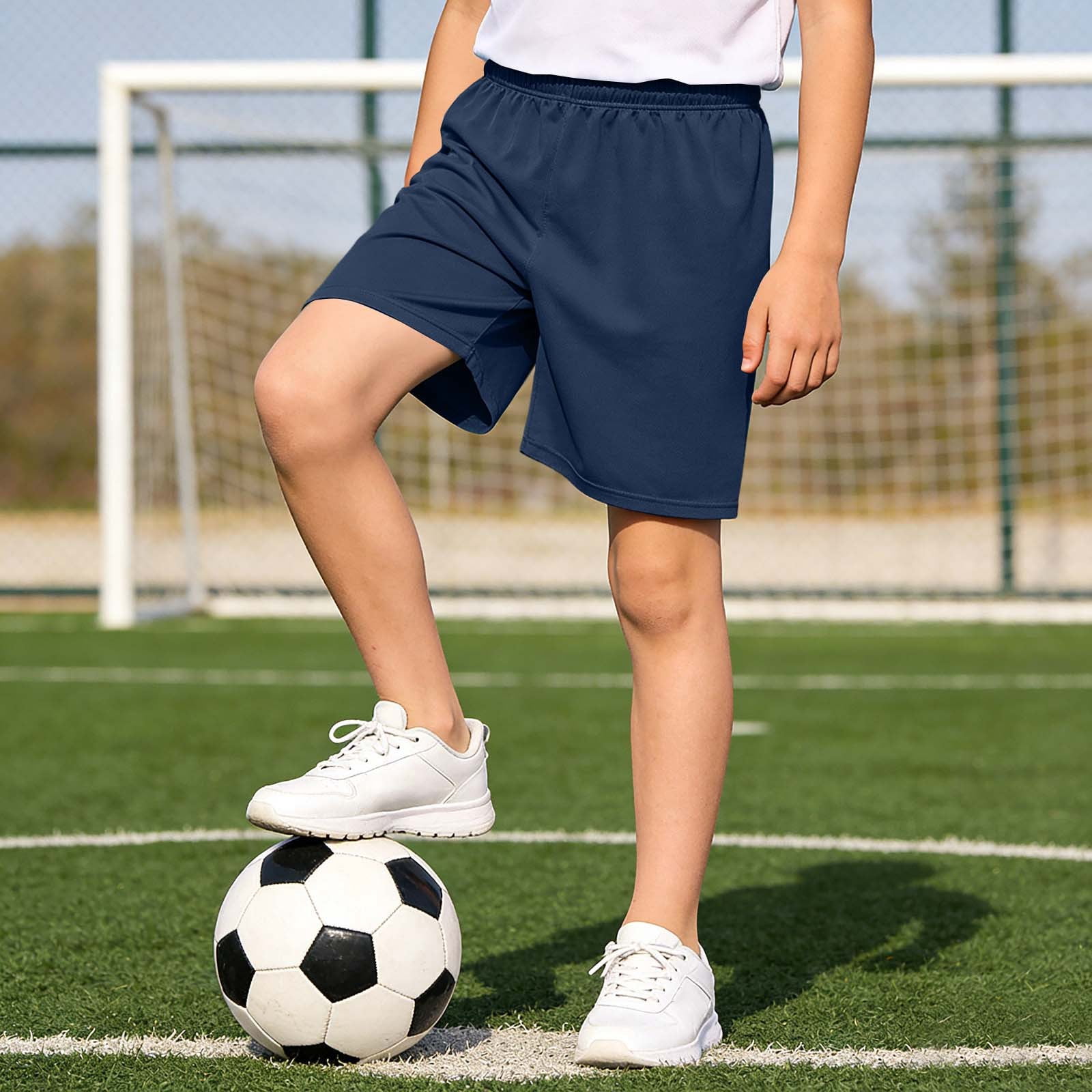 Boys Shorts Mesh Sport Shorts for Boys Running Soccer Training Game ...