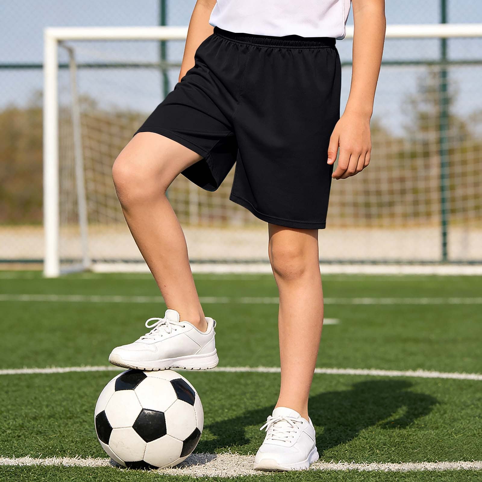 Boys Shorts Mesh Sport Shorts for Boys Running Soccer Training Game ...