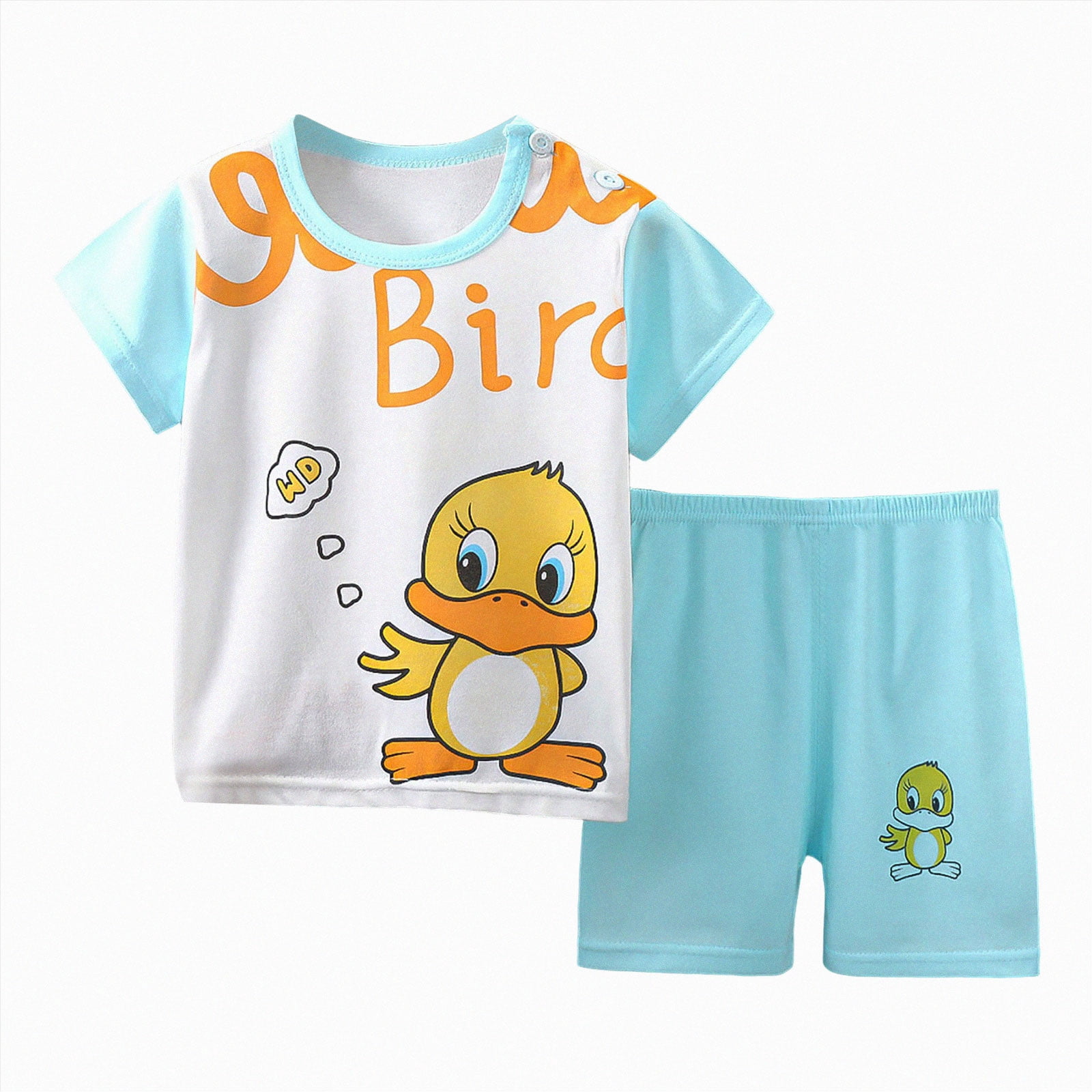 Boys Shorts Set Summer Outfits for Kids Short Sleeve Tshirts Toddler ...