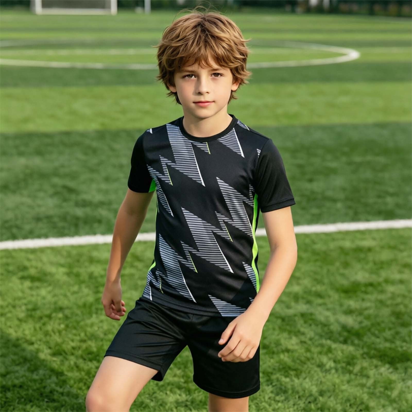 Boys Shorts Sets Lightweight Crewneck Tee and Shorts 2 Piece Set ...