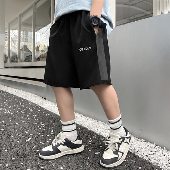 Boys Shorts Summer Ice Silk Sport Shorts for Boys Casual Boys Quick Dry ...