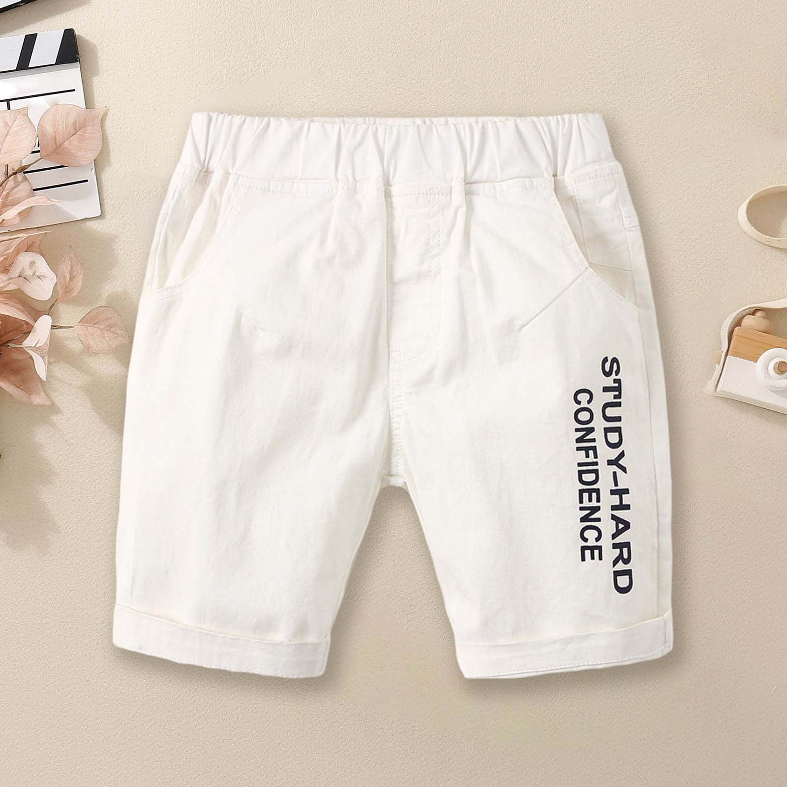 Boys Shorts for Kids' Alphabet Pattern 5 Inch Inseam Shorts Breathable ...