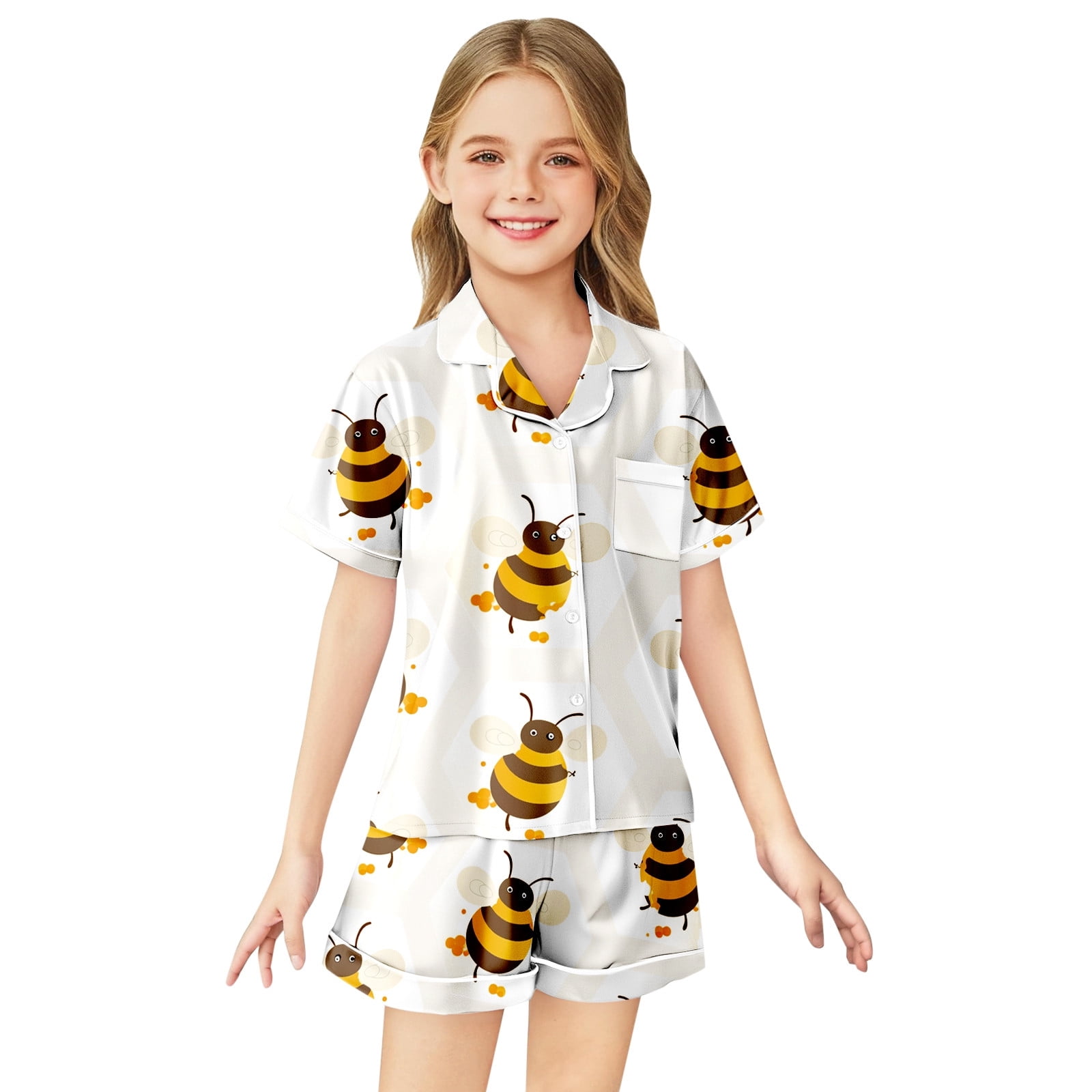 Boys Silk Pajamas Set Birthday Girls Button Down Pajamas Set Toddler ...
