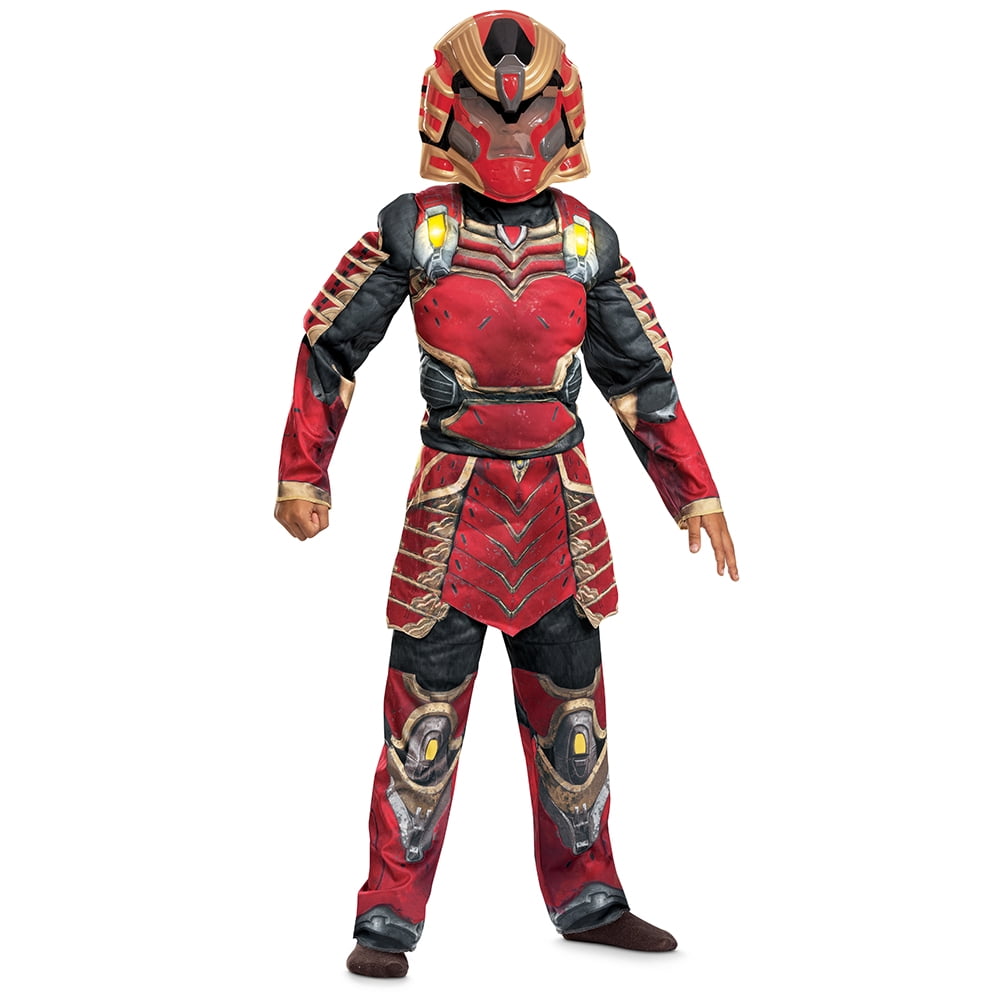 Boys Size Large (10-12) Master Chief Infinite Light-Up Deluxe Halloween ...