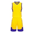 Boys Sleeveless V Neck Basketball Set for 4-14 Years, V Neck Tank Top ...