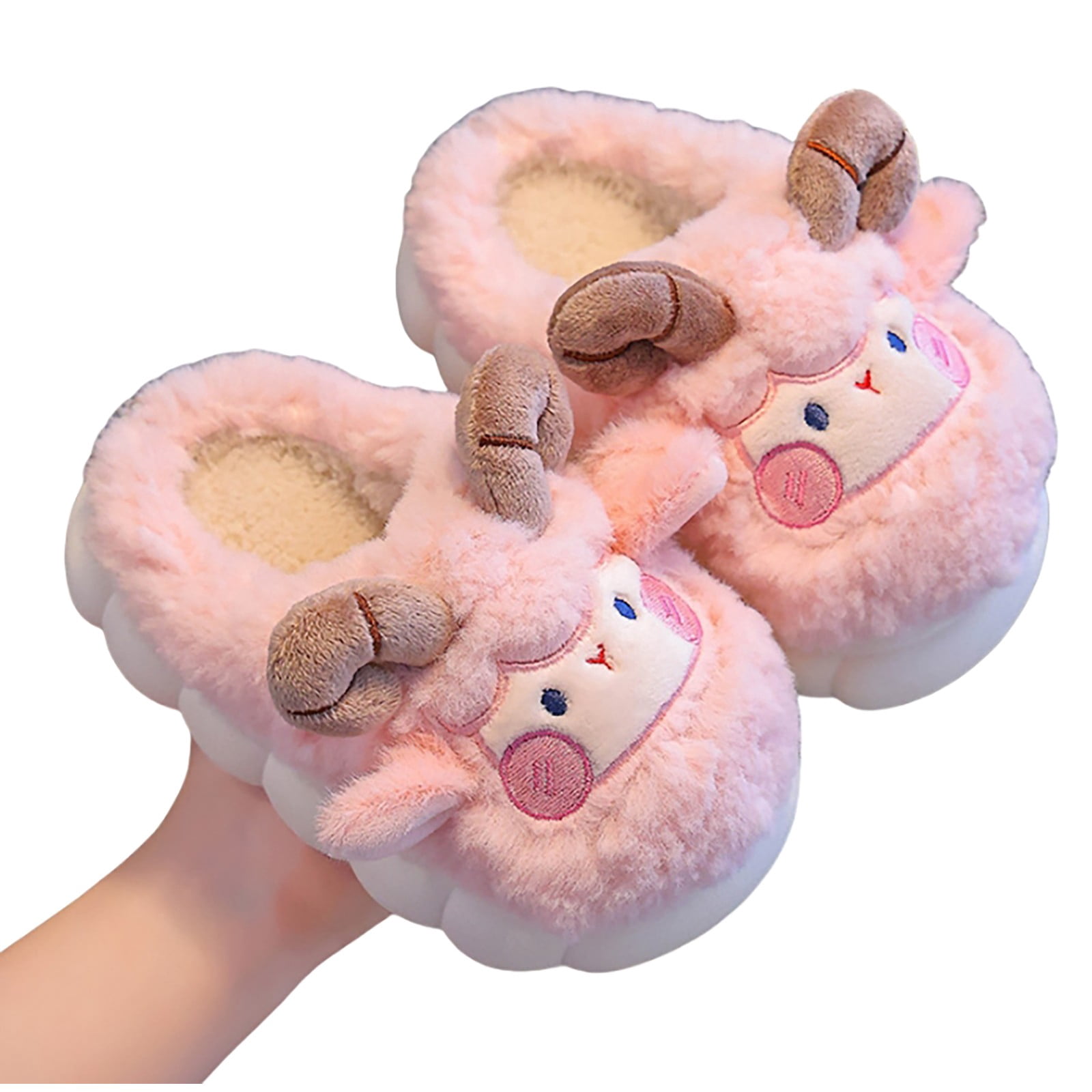 Boys Slippers Kids Animal Slippers Winter Cute Panda Design Warm Plush ...