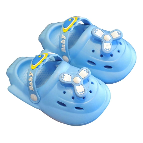 Boys Slippers Slide Sandals Kids Shoes Summer Footwear Airplane Pattern ...