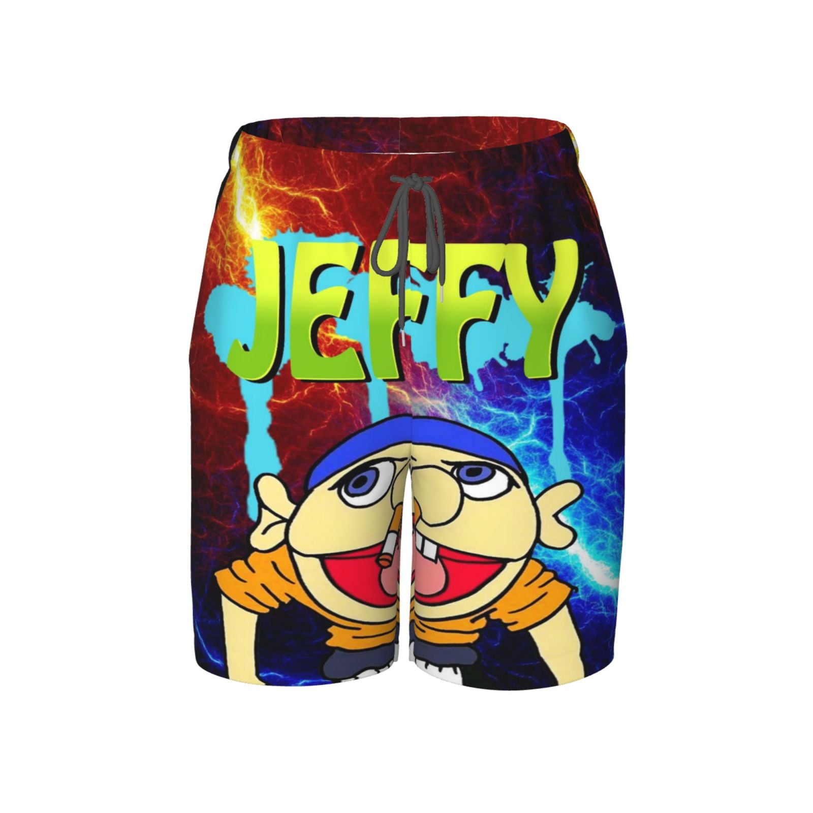 Boys Sml Cartoon Jef-,Fy Swim Trunks With Mesh Liner Kids Cartoon Quick ...