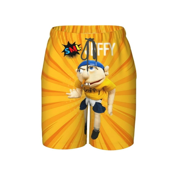 Boys Sml Cartoon Jef-,Fy Swim Trunks With Mesh Liner Kids Cartoon Quick ...